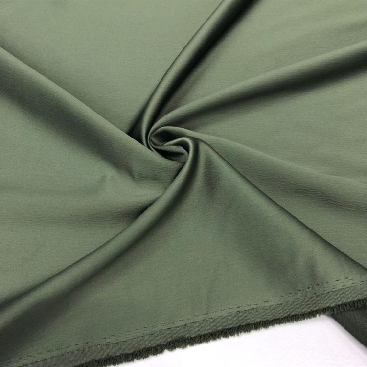 İtalyan Saten Kumaş Ceviz Yeşili Satın Al - Online Kumaş